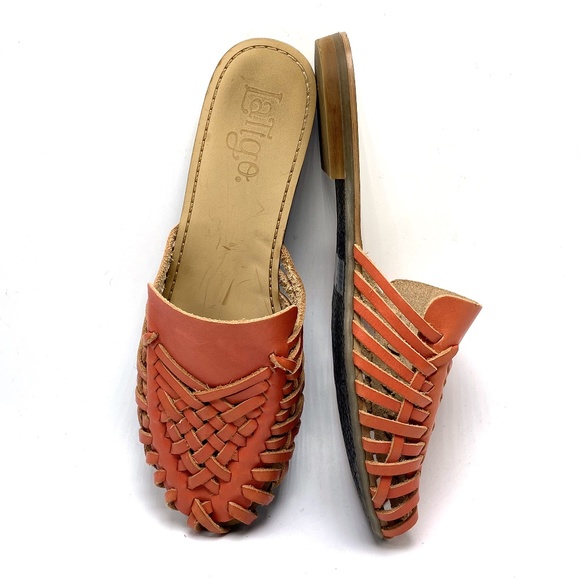 Latigo | Shoes | Latigo Mica Woven Huarache Flat Slide 85m Backless ...
